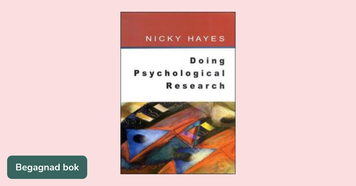 Doing psychological research : gathering and analysing data - ISBN ...