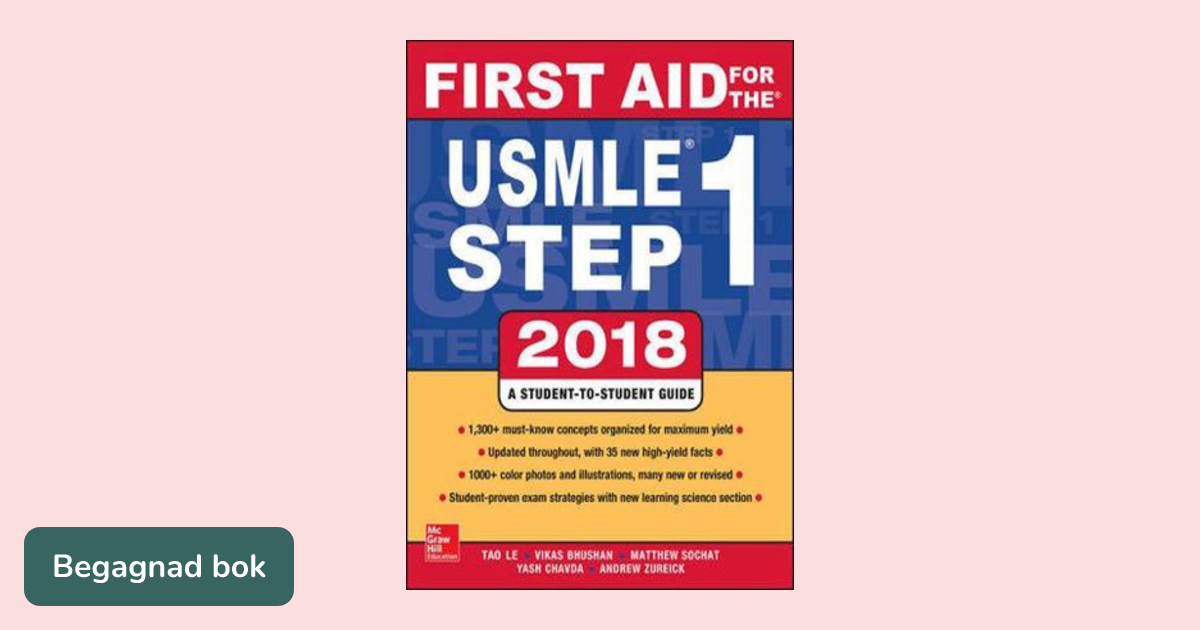 First aid for the USMLE step 1 2018 : a student-to-student guide - ISBN ...