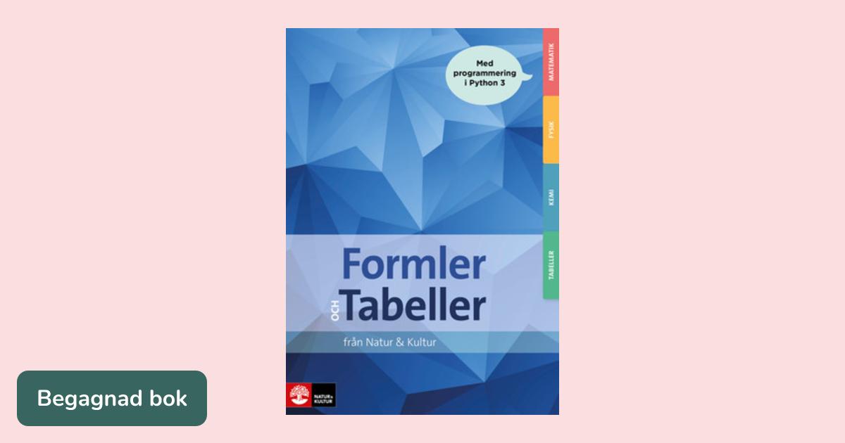 Formler och Tabeller - Upplaga 3 | Studentapan