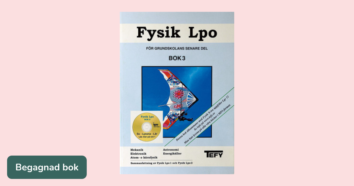 Fysik Lpo 3 Elevbok - ISBN 9789185634569 | Studentapan