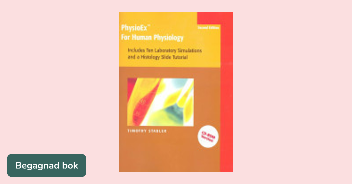 PhysioEx for human physiology - ISBN 9780805361537 | Studentapan