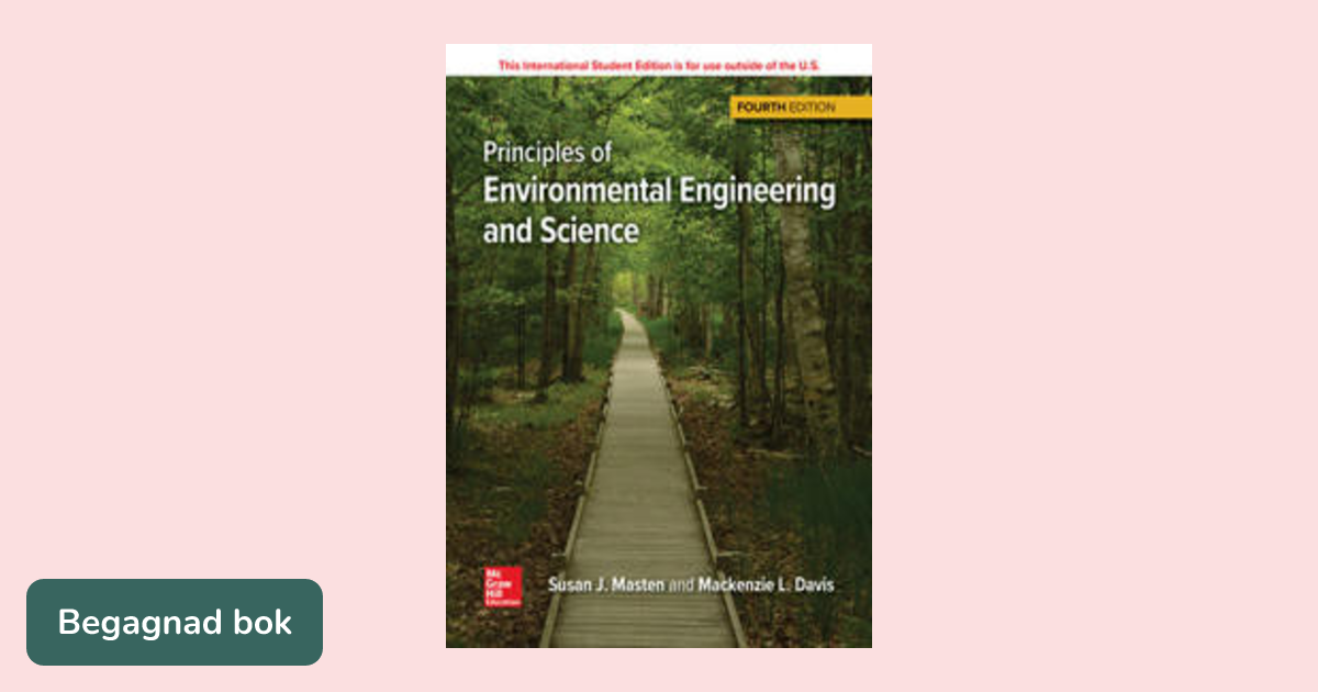 Principles of environmental engineering and science - ISBN 9781260548020 | Studentapan