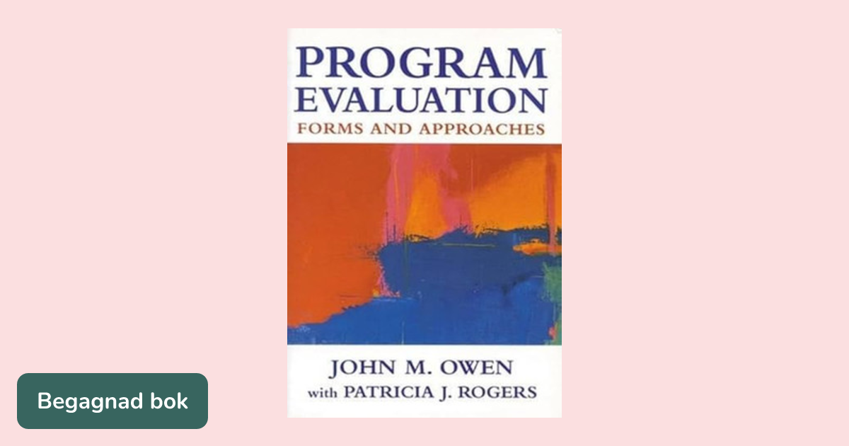Program evaluation : forms and approaches - ISBN 9780761961772 | Studentapan