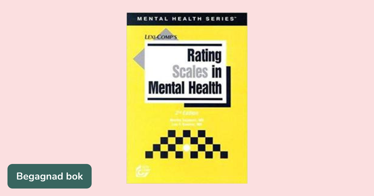 Rating Scales in Mental Health - ISBN 9781591950523 | Studentapan