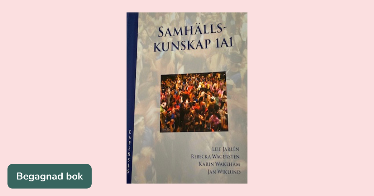 Samhällskunskap - ISBN 9789185887392 | Studentapan